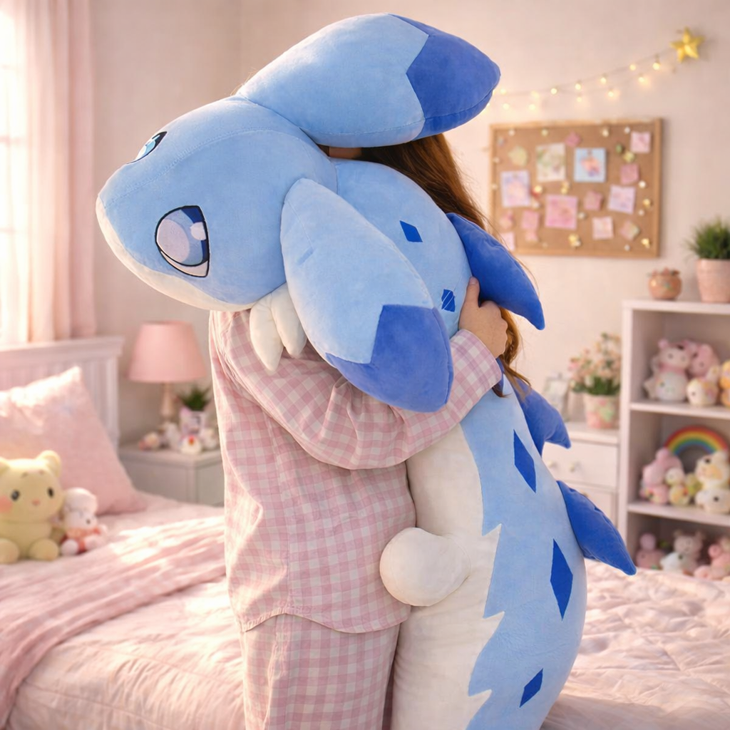 Sofi the Long Kawaii Baby Blue Hybrid Dragon Plushie – Kawaiies