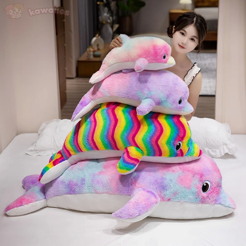 Galaxy Rainbow Dolphin Plushies – Kawaiies