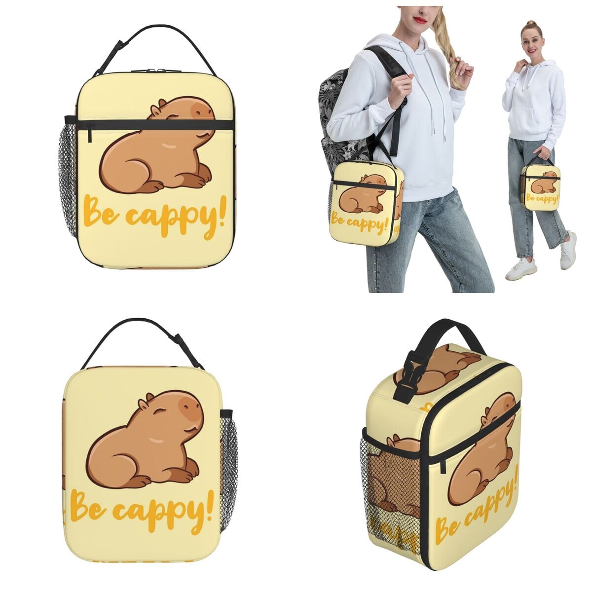 'Be Cappy' Capybara Lunch Bag – Kawaiies