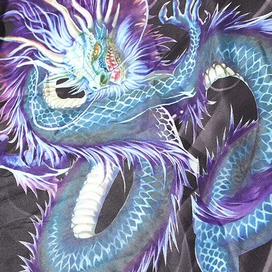Blue Thunder Dragon Kimono – Kawaiies
