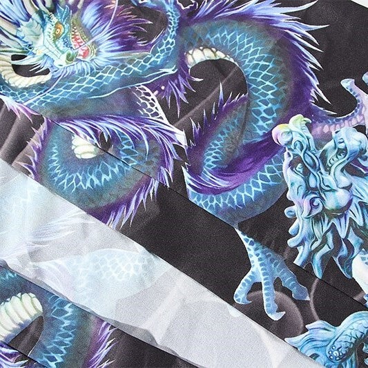Blue Thunder Dragon Kimono – Kawaiies