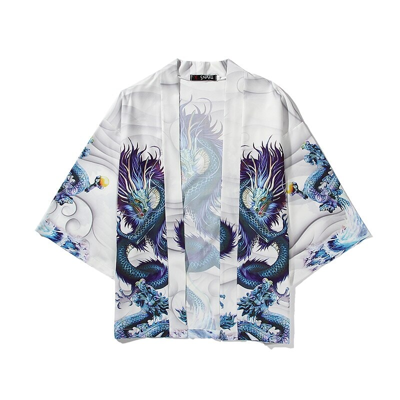 Blue Thunder Dragon Kimono – Kawaiies