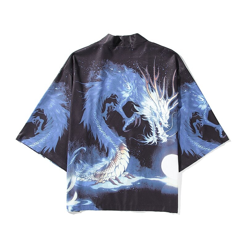 Blue Thunder Dragon Kimono – Kawaiies