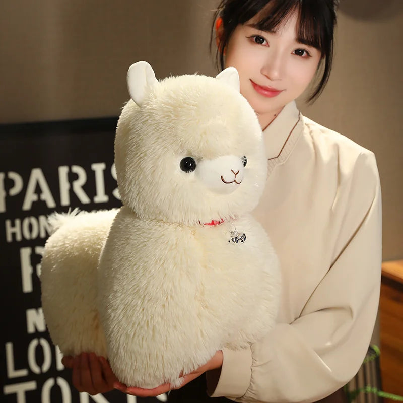Fluffy Alpaca Llama Plushies with Bell – Kawaiies