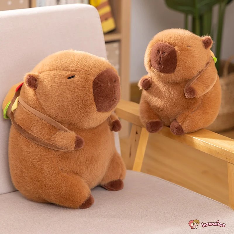 Fluffy Capybara Burger Bag Plushies – Kawaiies