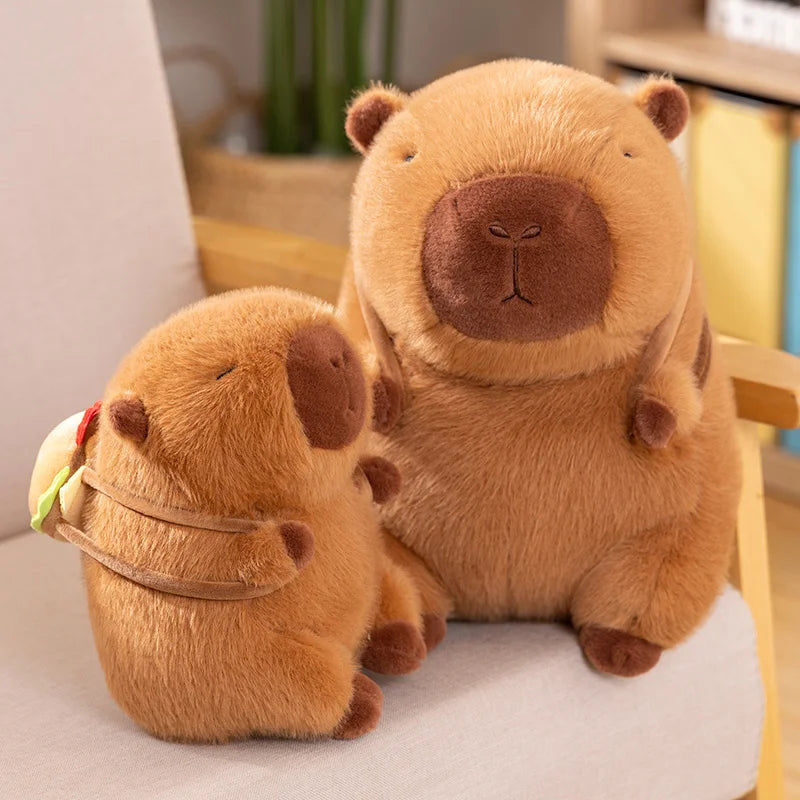 Fluffy Capybara Burger Bag Plushies – Kawaiies