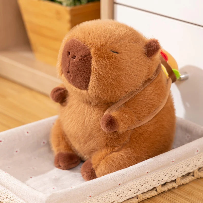 Fluffy Capybara Burger Bag Plushies – Kawaiies
