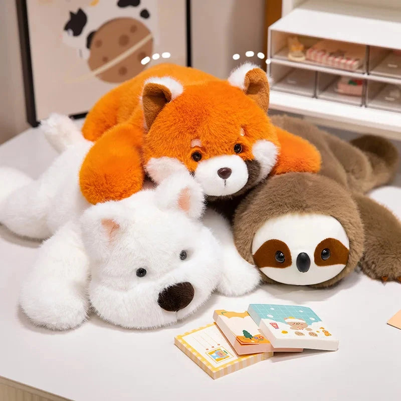 Fluffy Laying Animal Family Plushies – Kawaiies