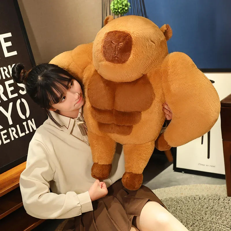 Fluffy Muscular Capybara Plush – Kawaiies