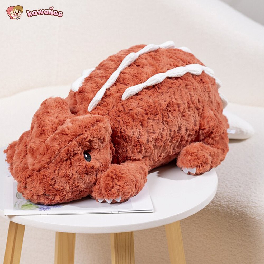 Fuzzy Cute Pink Red Lizard Plushies – Kawaiies