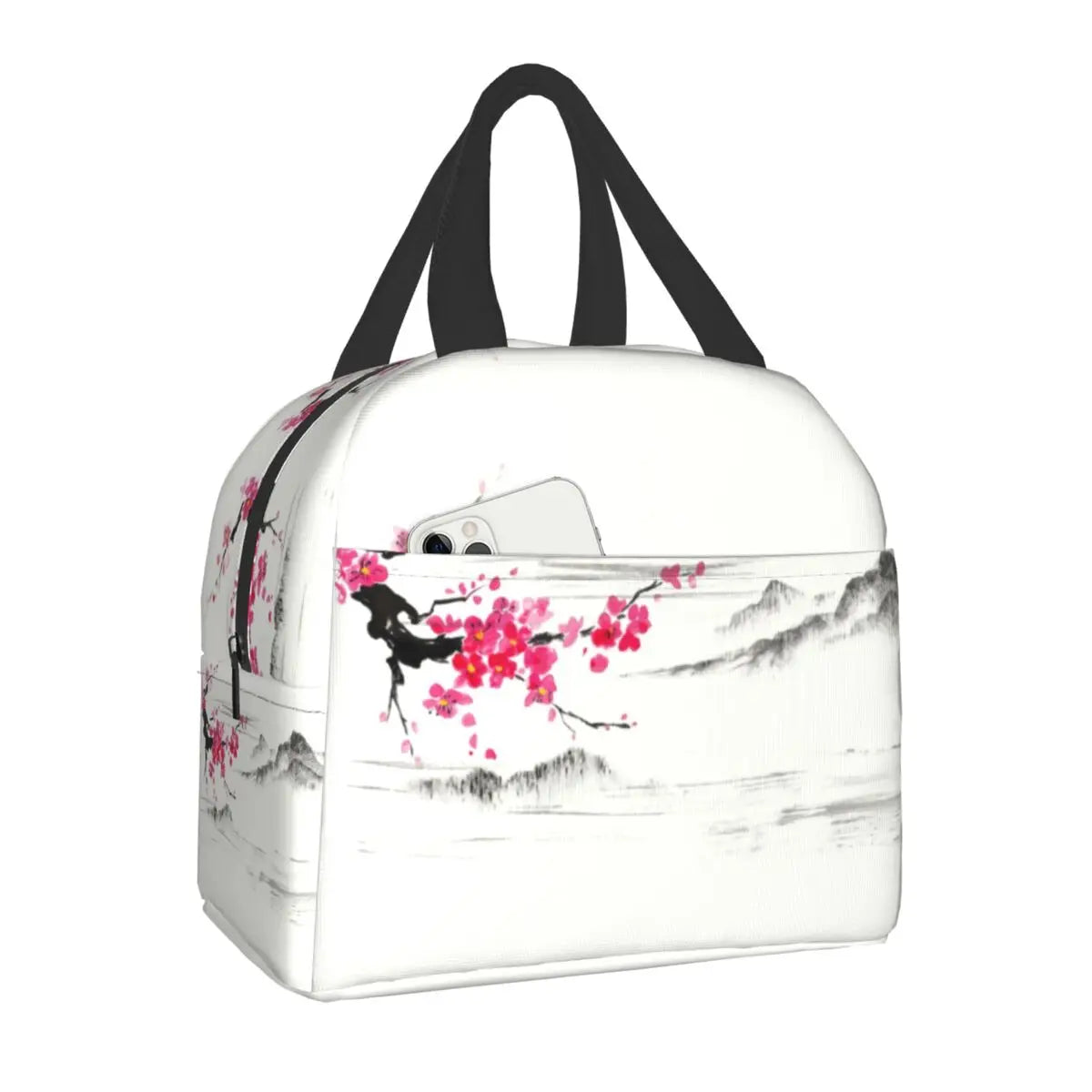 Japanese-themed Cherry Blossom Insulated Lunch Bag Collection – Kawaiies