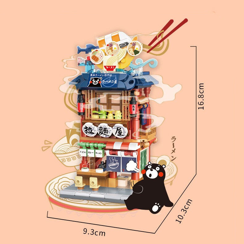 Japanese-themed Ramen Hot Spring Sushi Tea Micro Building Sets – Kawaiies