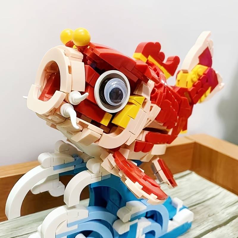 Lucky Red Fish Wave Micro Building Set – Kawaiies