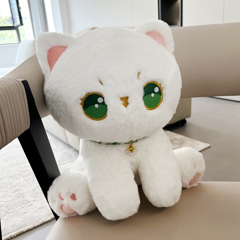 Luna the Fluffy White Cat Plush – Kawaiies