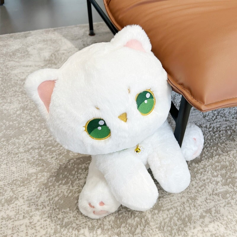 Luna the Fluffy White Cat Plush – Kawaiies
