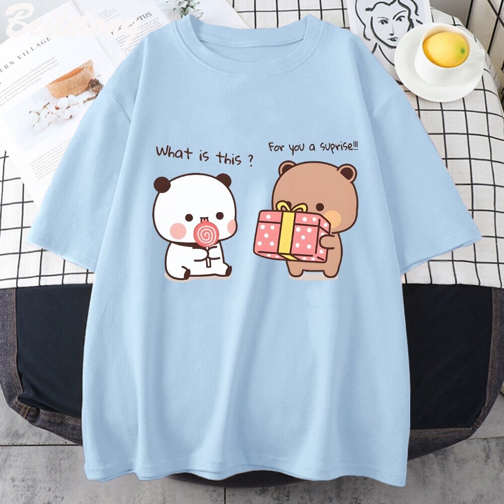 Mocha and Tofu Panda Bear Surprise Tee – Kawaiies