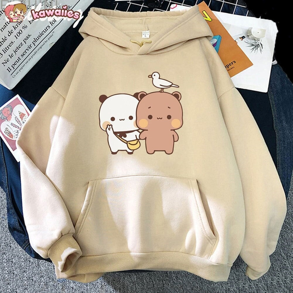 Mocha & Tofu Bears Seagull Friend Unisex Hoodie – Kawaiies