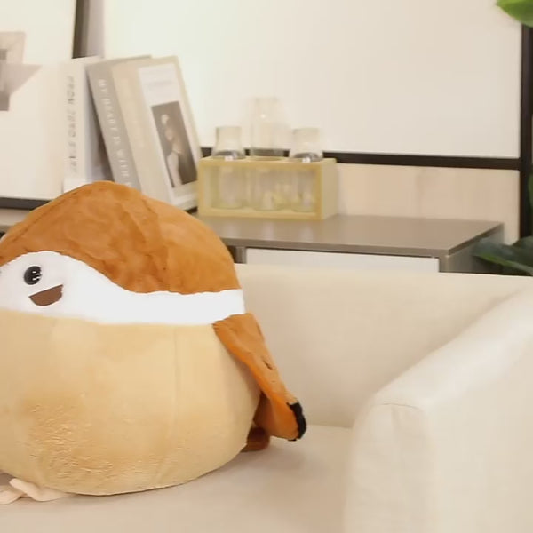 Round Chonky Sparrow Raven Crow Bird Plushies – Kawaiies