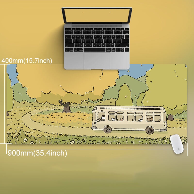Escape to the Countryside in Your Room Large Mouse Pads – Kawaiies