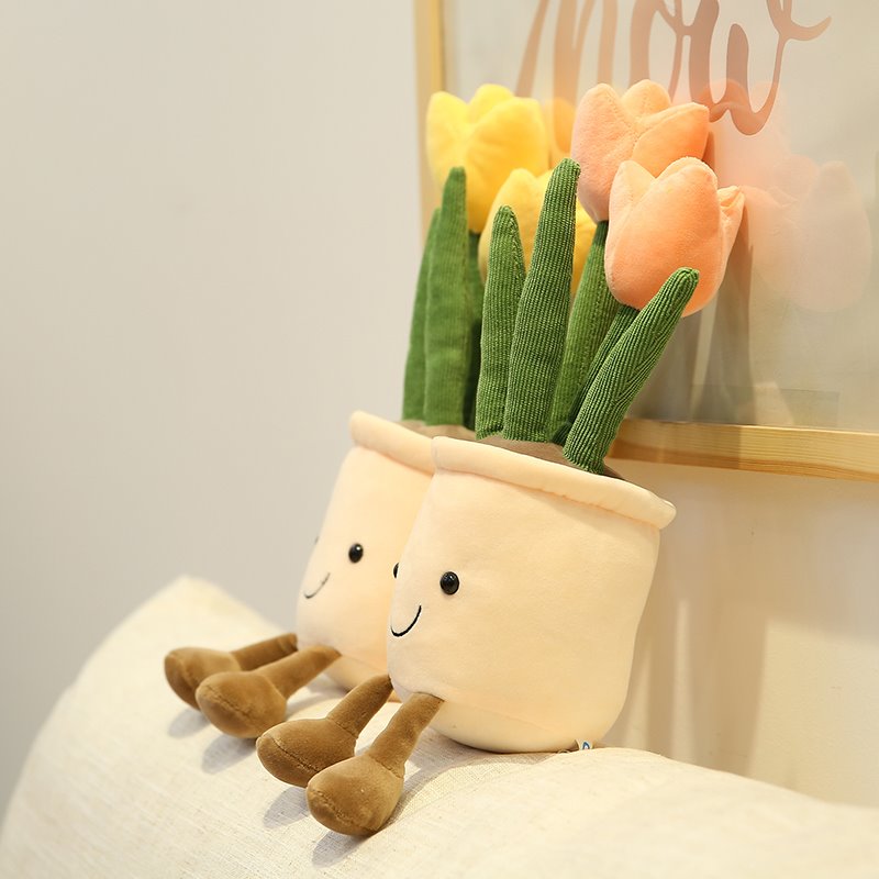 Bubbly Tulip Flower Pot Plush – Kawaiies