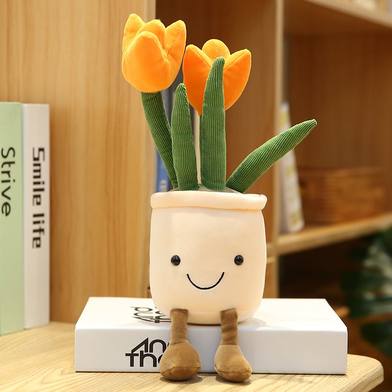 Bubbly Tulip Flower Pot Plush – Kawaiies