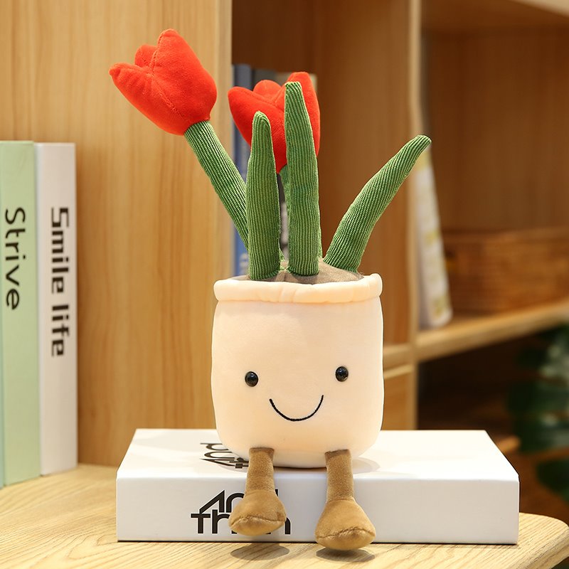 Bubbly Tulip Flower Pot Plush – Kawaiies