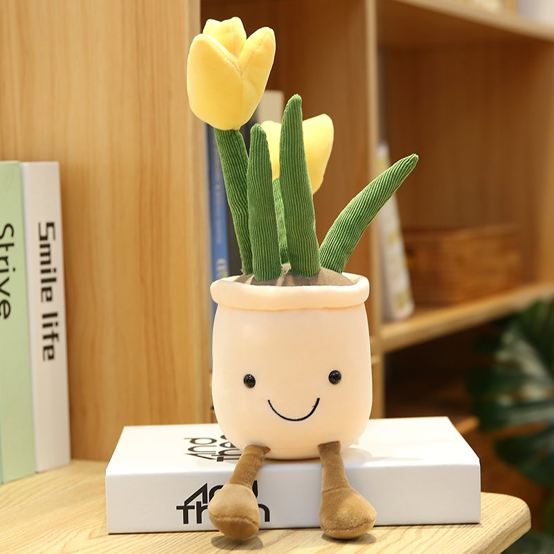 Bubbly Tulip Flower Pot Plush – Kawaiies