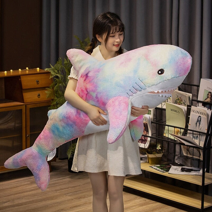 Giant Fuzzy Galaxy Shark Plushies – Kawaiies