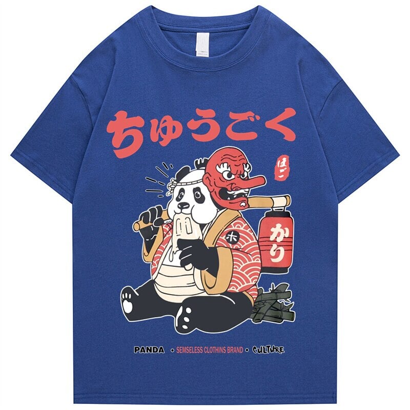 Japanese Fat Samurai Panda Unisex Tee – Kawaiies