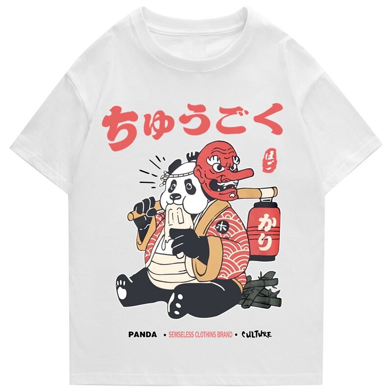 Japanese Fat Samurai Panda Unisex Tee – Kawaiies