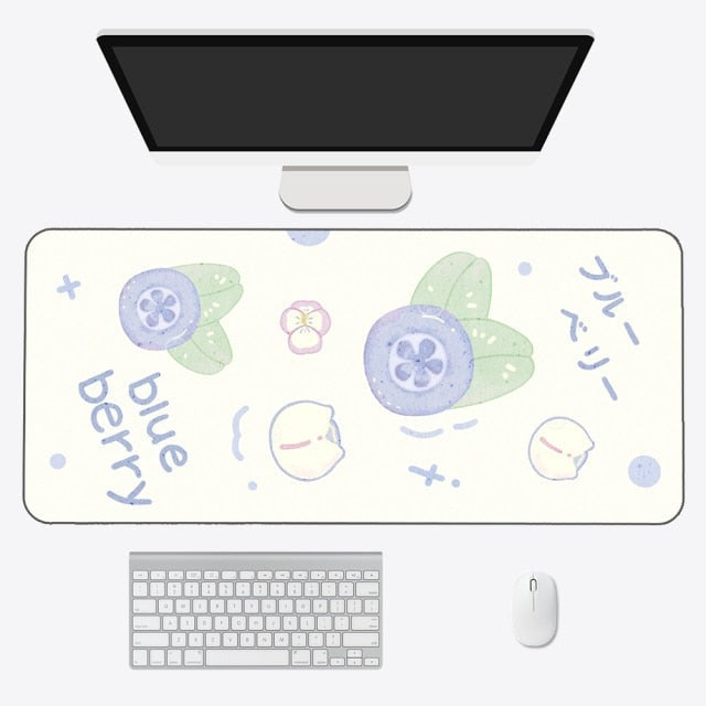 Kawaii Cartoon Exotic Fruits Large Mouse Pad – Kawaiies