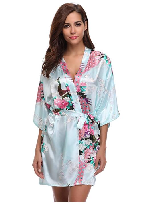 Kimono Short Robe Magnificent Peacock – Kawaiies