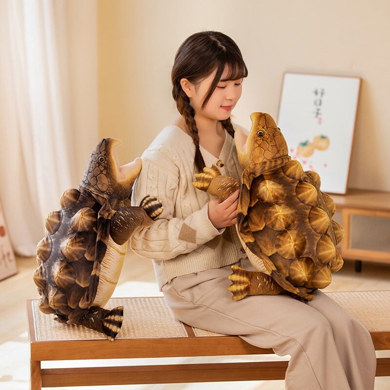 Large Lifelike Snapping Turtle Plushie – Kawaiies