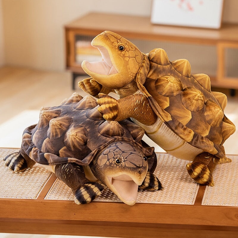 Large Lifelike Snapping Turtle Plushie – Kawaiies