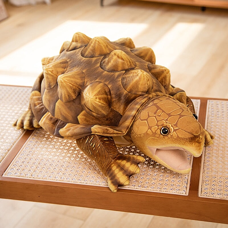 Large Lifelike Snapping Turtle Plushie – Kawaiies