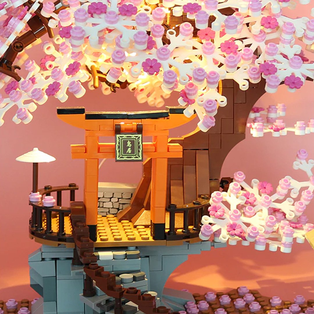 Romantic Light Up Japanese Cherry Blossom Tree Building Sets | Special ...