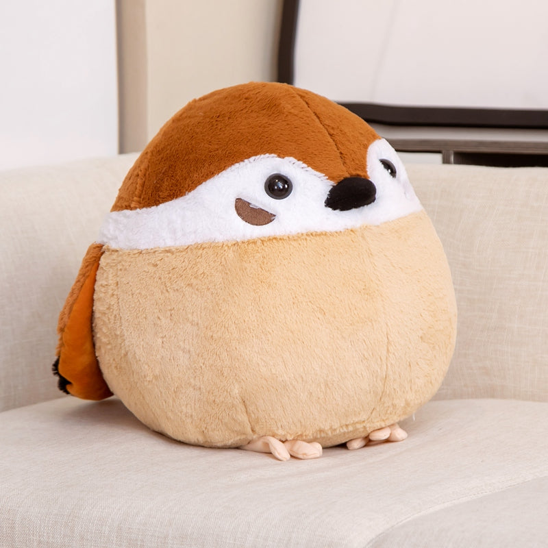 Round Chonky Sparrow Raven Crow Bird Plushies – Kawaiies