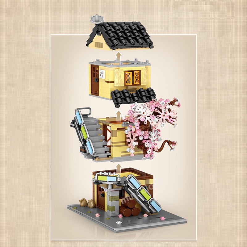 Sakura Stores Micro Building Set – Kawaiies