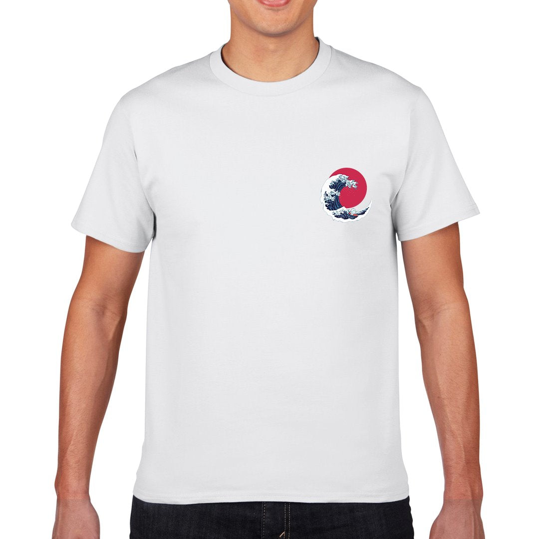 The Great Wave Blood Moon Sun Tato Tee – Kawaiies